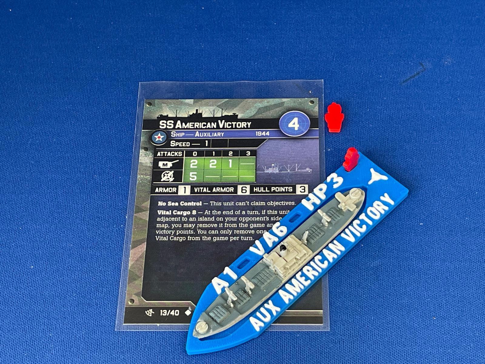 War at Sea USS American Victory Ship Base - Game Aid by The Fun Kingdom ...